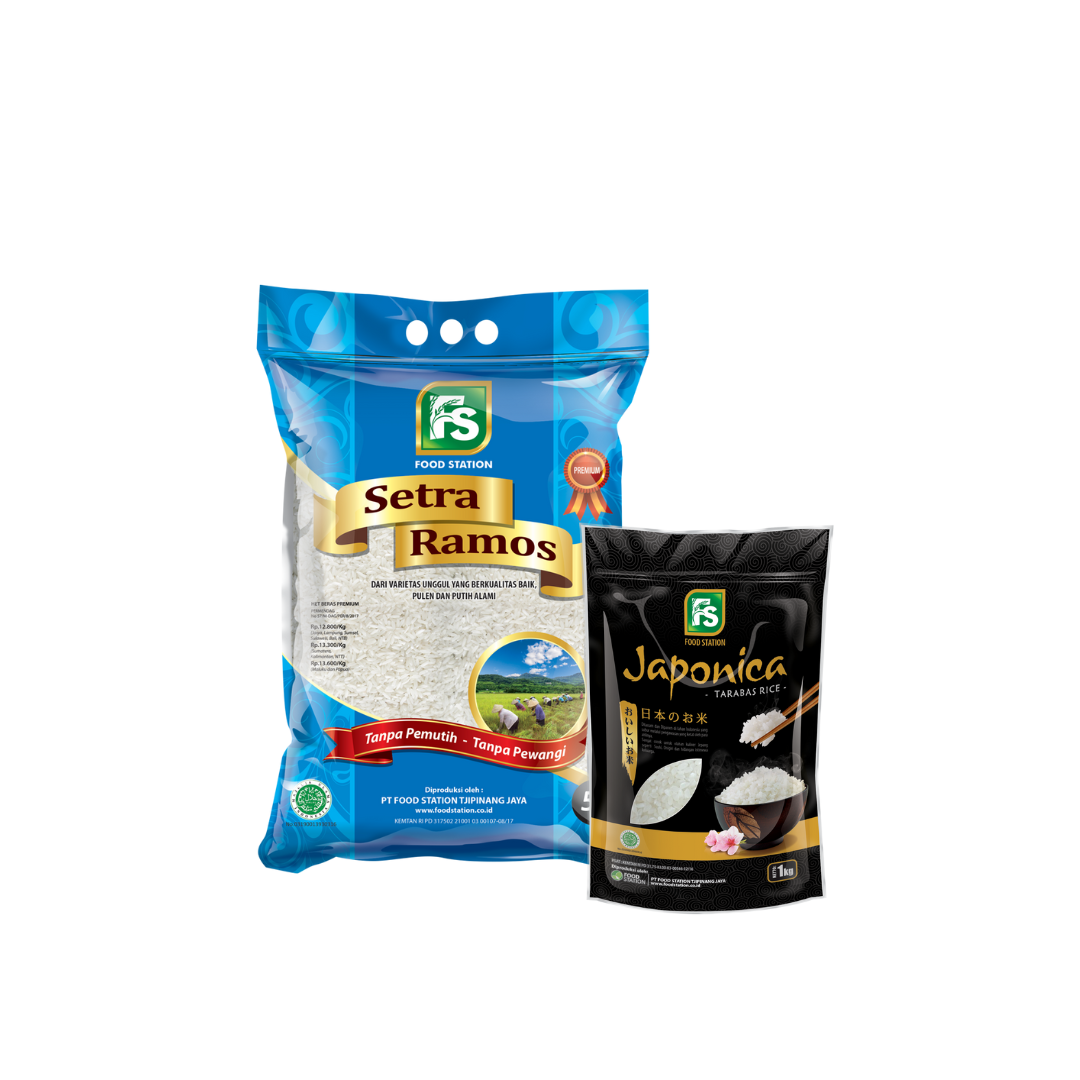 FS Setra Ramos Premium 5 kg + Beras Japonica 1 kg - Food Station
